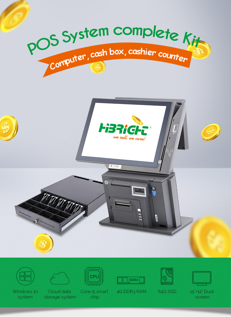 POS System Complete Kit barcoding system - Buy cash counter computer ...