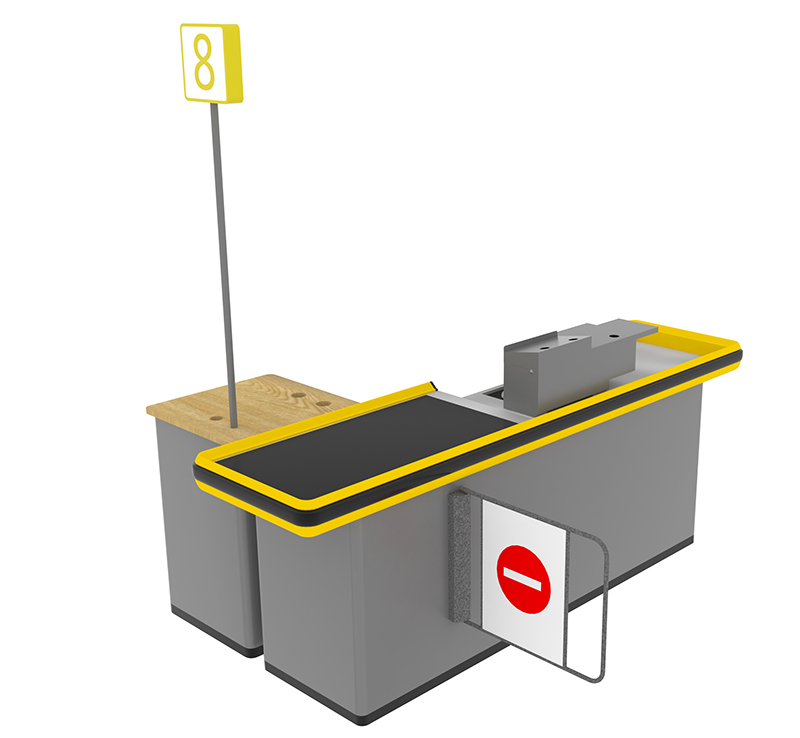 Inline Checkout Counter - Buy supermarket checkout counter with ...