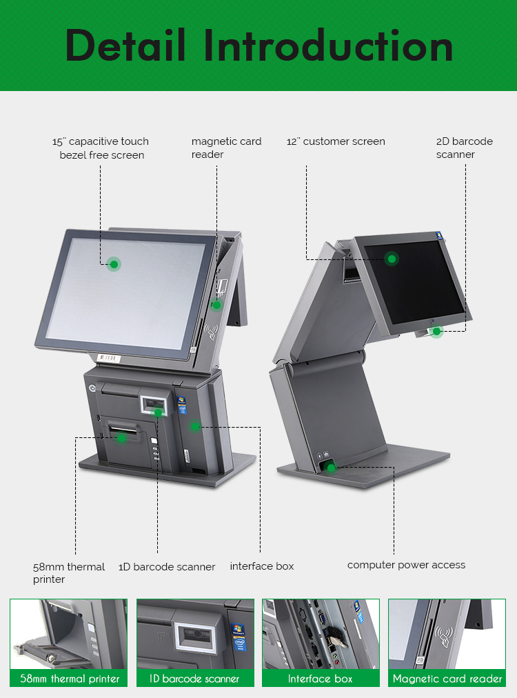 POS System Complete Kit barcoding system - Buy cash counter computer ...