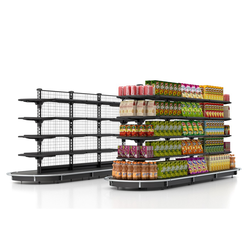 Curved Supermarket Rack - Buy Product on Highbright Retail Solutions