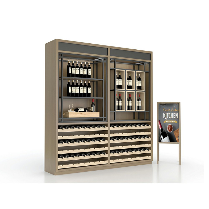 Creative Wine Display Rack in Supermarket - Buy Creative Wine Display ...