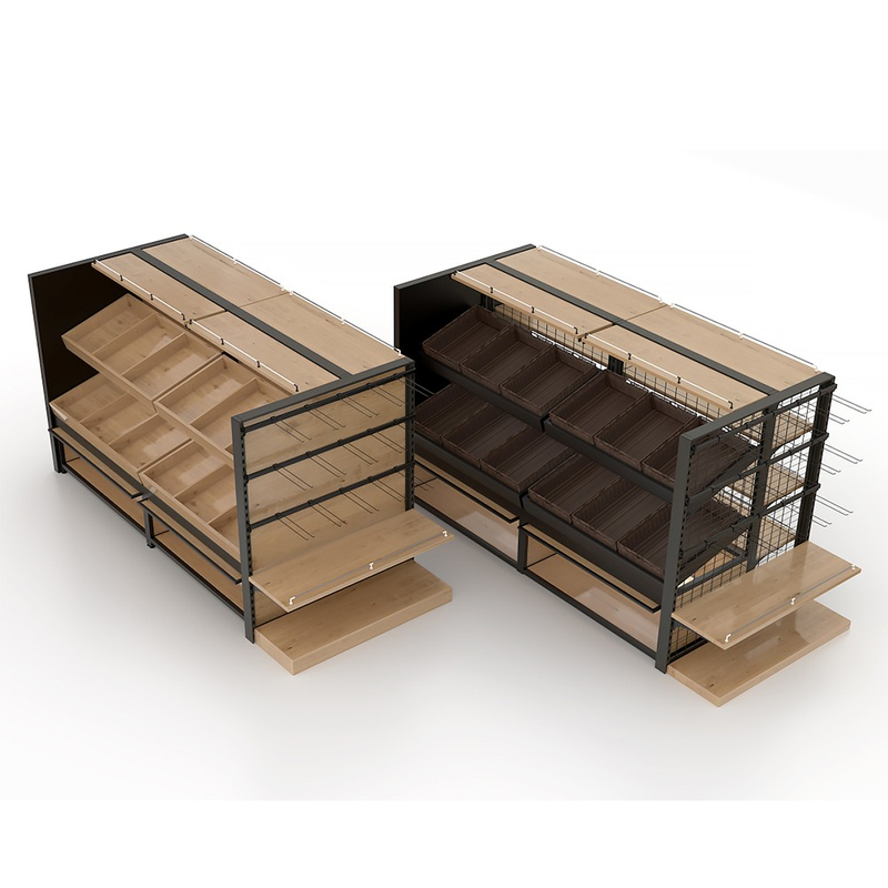 Luxury Wooden Supermarket Shelf - Buy Product on Highbright Retail ...