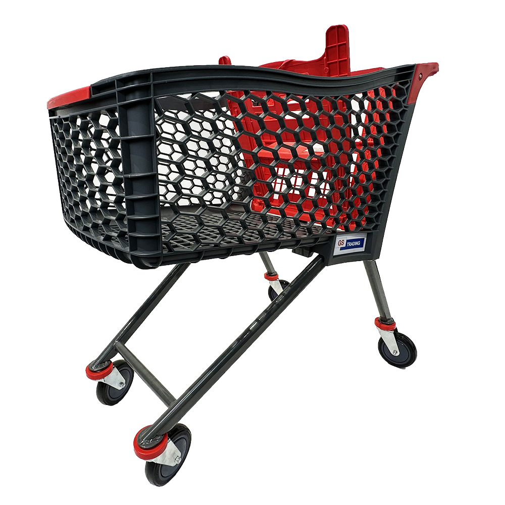 Light Weight Plastic Supermarket Shopping Trolley for Grocery Store